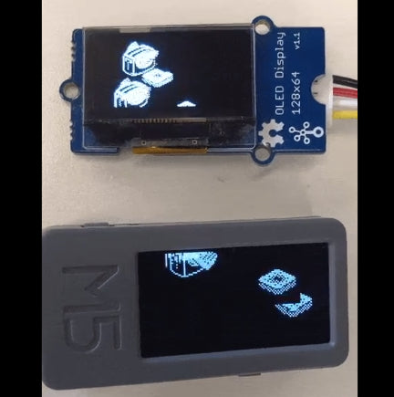 Animated Flying Toaster - Porting M5Stick using u8g2 and comparing with SSD1306 | m5stack-store