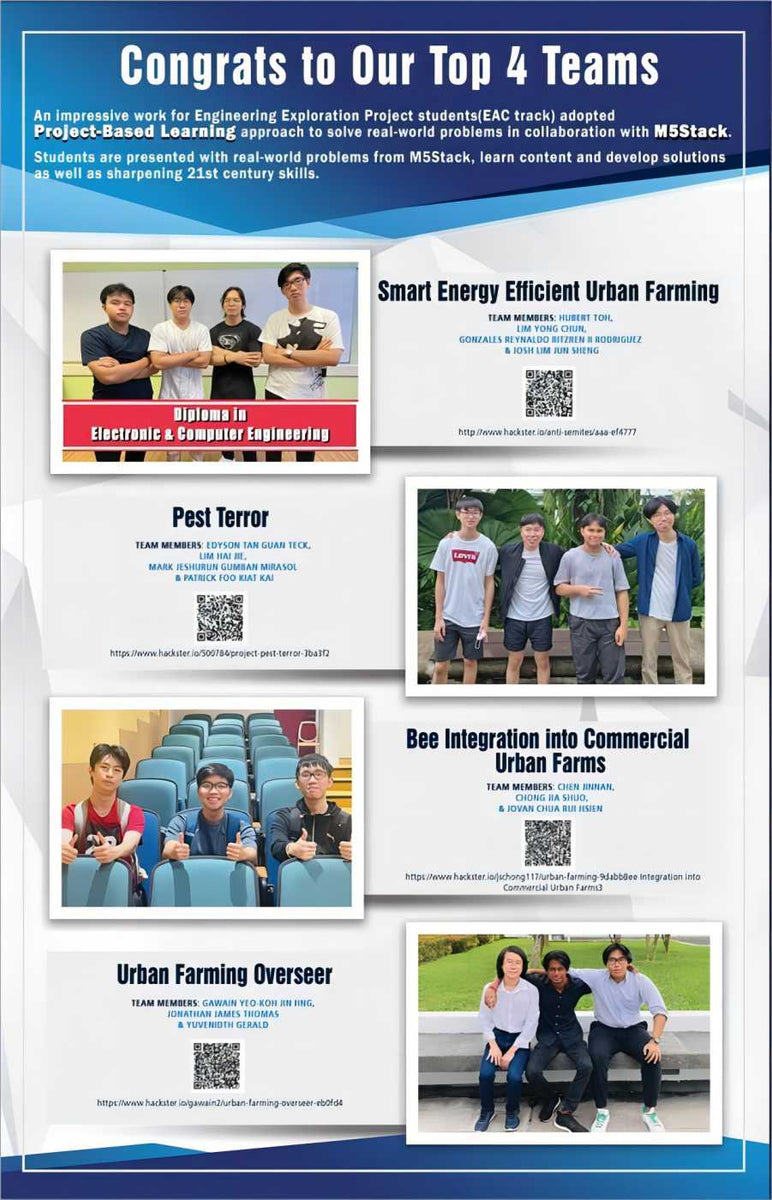 M5STACK-NYP Engineering Exploration Project Winners Announced: Meet the ...